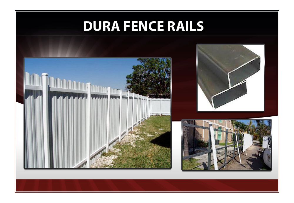 Dura Fence Rails - Dura Fence Store